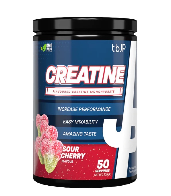 Trained by JP Creatine Sour Cherry 300g Burk - BioWell